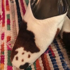Vintage | Shoes | Vintage Cowhide Micro Heels Sz 7 | Poshmark